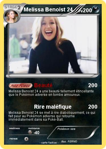 Pokémon Melissa Benoist 24 24 - Beauté - Ma carte Pokémon