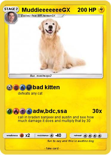 Pokémon MuddieeeeeeeGX - bad kitten - My Pokemon Card
