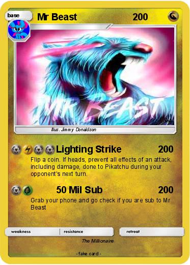 Pokémon Mr Beast 132 132 - Lighting Strike - My Pokemon Card