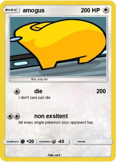 Pokémon amogus 585 585 - die - My Pokemon Card
