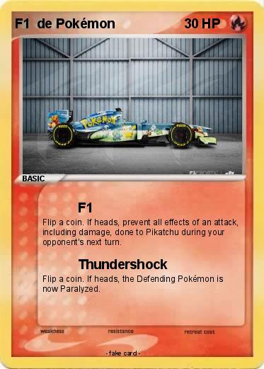 Pokémon F1 de Pokemon - F1 - My Pokemon Card