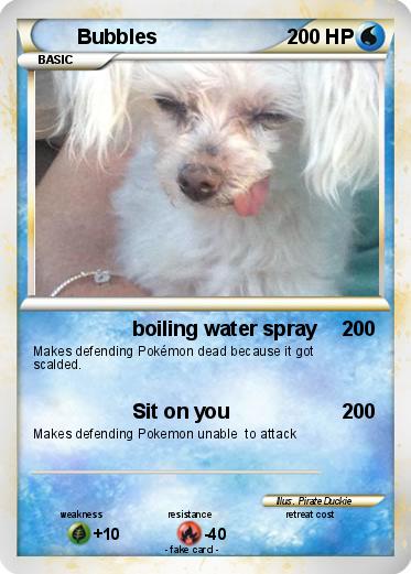 Pokémon Bubbles 163 163 - boiling water spray - My Pokemon Card