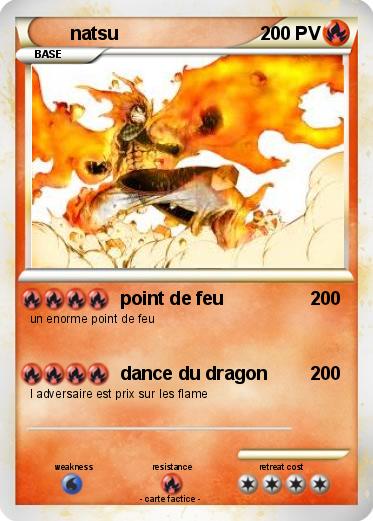 Pokémon natsu 396 396 - point de feu - Ma carte Pokémon