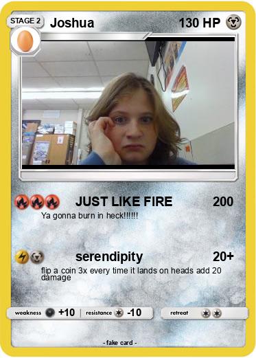 Pokémon Joshua 581 581 - JUST LIKE FIRE - My Pokemon Card