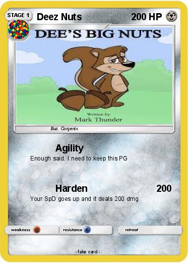 Pokémon Deez Nuts 456 456 - Agility - My Pokemon Card