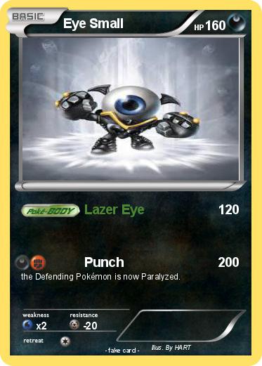 Pokémon Eye Small 6 6 - Lazer Eye - My Pokemon Card