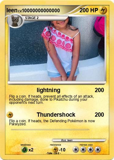 Pokémon leen 4 4 - lightning - My Pokemon Card