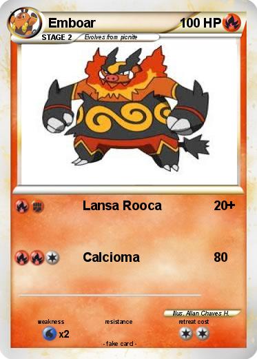 Pokémon Emboar 1131 1131 - Lansa Rooca - My Pokemon Card