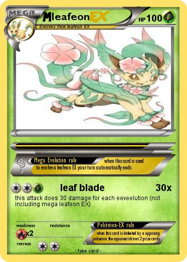 Pokémon leafeon 641 641 - leaf blade - My Pokemon Card