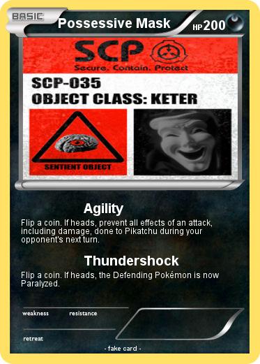 Pokémon Possessive Mask - Agility - My Pokemon Card