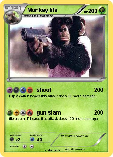 Pokémon Monkey life - shoot - My Pokemon Card