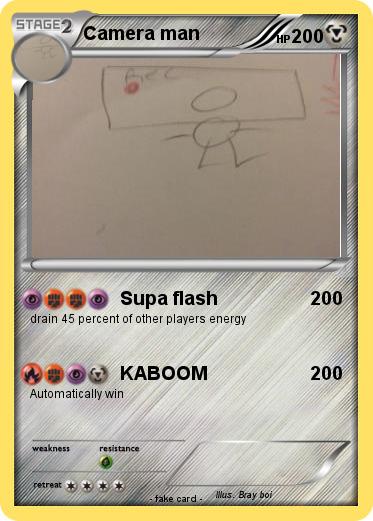 Pokémon Camera man 3 3 - Supa flash - My Pokemon Card