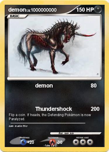 Pokémon demon 1800 1800 - demon - My Pokemon Card