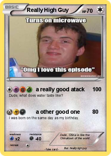 Pokémon Really High Guy 2 2 - a really good atack - My Pokemon Card