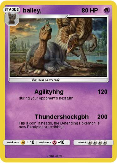 Pokémon bailey 219 219 - Agilityhhg - My Pokemon Card