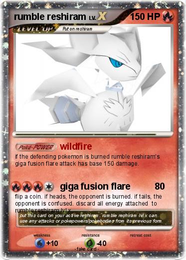 Pokémon rumble reshiram - wildfire - My Pokemon Card