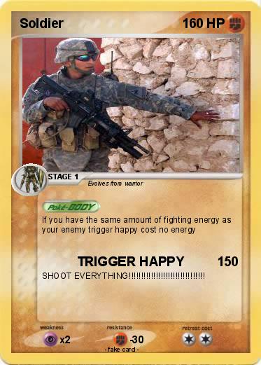 Pokémon Soldier 270 270 - TRIGGER HAPPY - My Pokemon Card