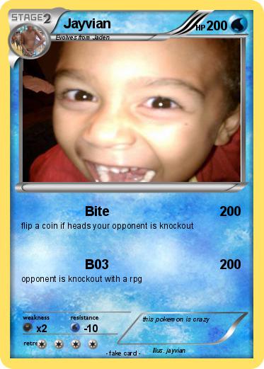 Pokémon Jayvian - Bite - My Pokemon Card