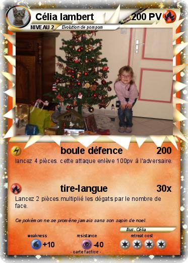 Pokémon Celia lambert - boule défence - Ma carte Pokémon