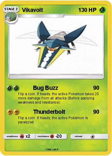 Pokémon Vikavolt 26 26 - Bug Buzz - My Pokemon Card
