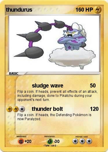 Pokémon thundurus 357 357 - sludge wave - My Pokemon Card