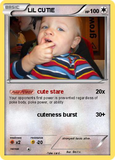 Pokémon LiL CUTIE 3 3 - cute stare - My Pokemon Card