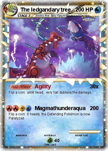 Pokémon The ledgandary tree - Agility - My Pokemon Card