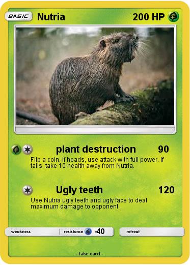 Pokémon Nutria 2 2 - plant destruction - My Pokemon Card
