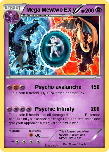 Pokémon Mega Mewtwo EX y - Psycho avalanche - My Pokemon Card