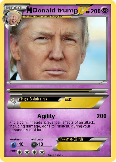 Pokémon Donald trump 4238 4238 - Agility - My Pokemon Card