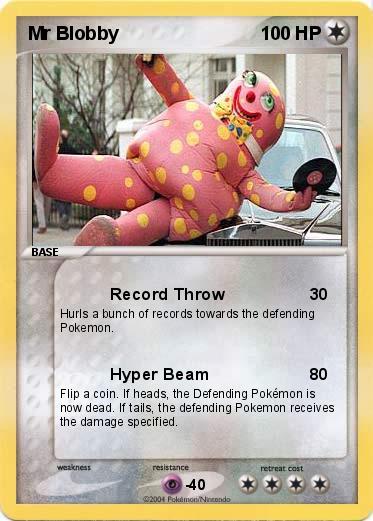 Pokémon Mr Blobby - Record Throw - My Pokemon Card