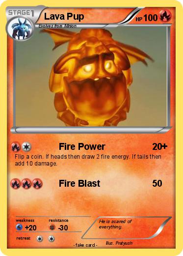 Pokémon Lava Pup 2 2 - Fire Power - My Pokemon Card