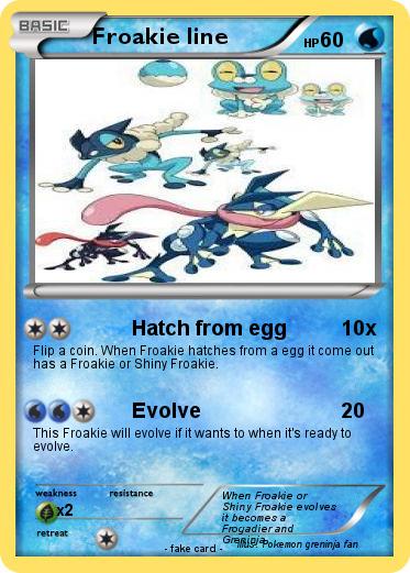Pokémon Froakie line - Hatch from egg - My Pokemon Card
