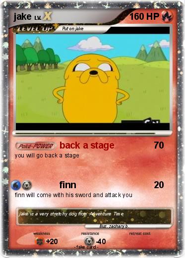 Pokémon jake 210 210 - back a stage - My Pokemon Card