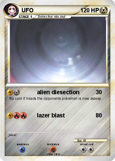 Pokémon UFO 24 24 - alien diesection - My Pokemon Card