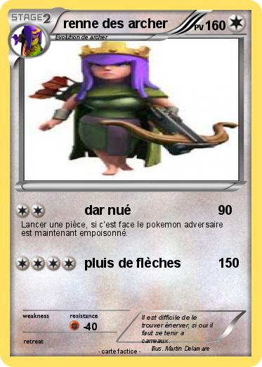 Pokémon renne des archer - dar nué - Ma carte Pokémon