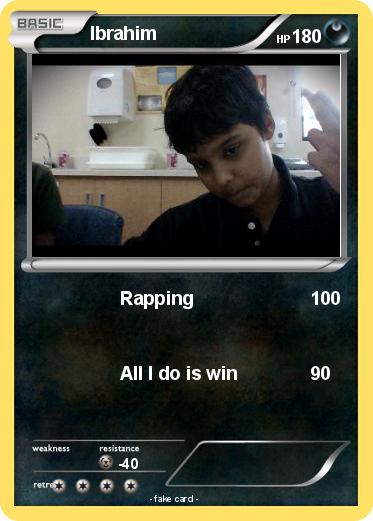 Pokémon Ibrahim 48 48 - Rapping - My Pokemon Card