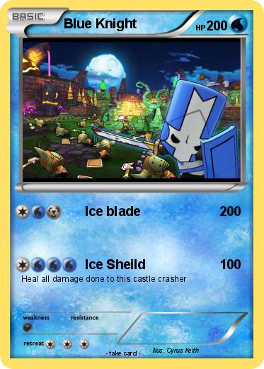 Pokémon Blue Knight 30 30 - Ice blade - My Pokemon Card