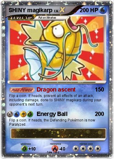 Pokémon SHINY magikarp 53 53 - Dragon ascent - My Pokemon Card