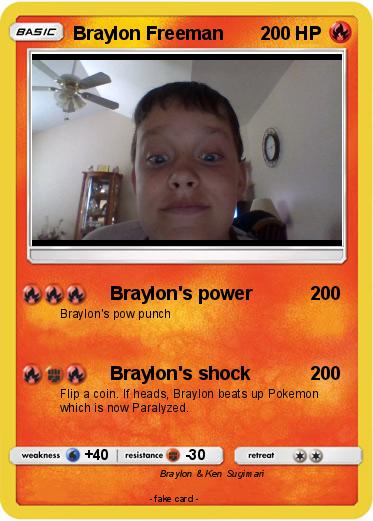 Pokémon Braylon Freeman - Braylon's power - My Pokemon Card