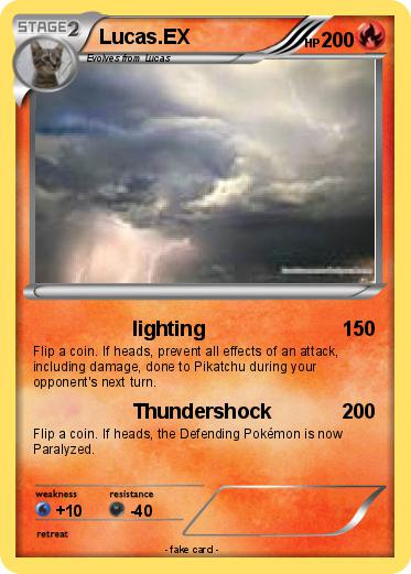 Pokémon Lucas EX 17 17 - lighting - My Pokemon Card