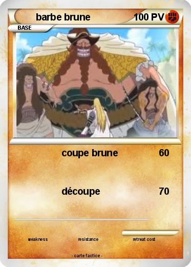 Pokémon barbe brune - coupe brune - Ma carte Pokémon
