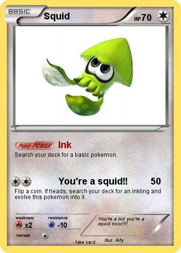 Pokémon Squid 532 532 - Ink - My Pokemon Card