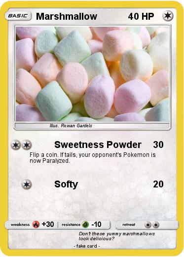 Pokémon Marshmallow 268 268 - Sweetness Powder - My Pokemon Card