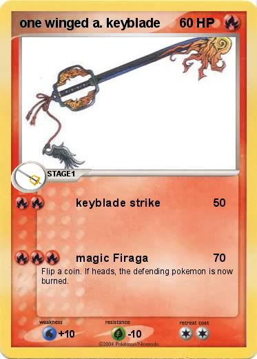 Pokémon one winged a keyblade - keyblade strike - My Pokemon Card