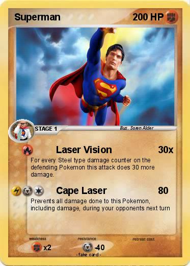 Pokémon Superman 756 756 - Laser Vision - My Pokemon Card
