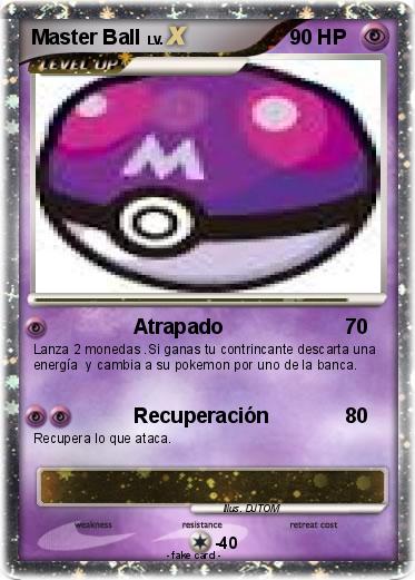 Pokémon Master Ball 100 100 - Atrapado - My Pokemon Card