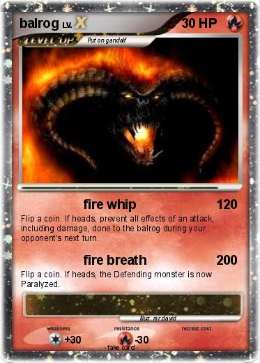 Pokémon balrog 136 136 - fire whip - My Pokemon Card