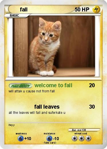 Pokémon fall 18 18 - welcome to fall - My Pokemon Card