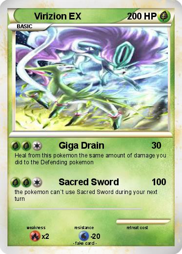 Pokémon Virizion EX 9 9 - Giga Drain - My Pokemon Card